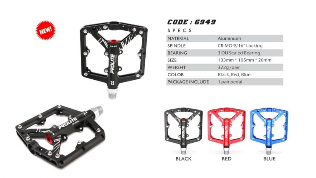 6949 PROLITE BICYCLE ALUMINIUM PEDAL – S2Hcycle | MTB | Road | TRI | Run
